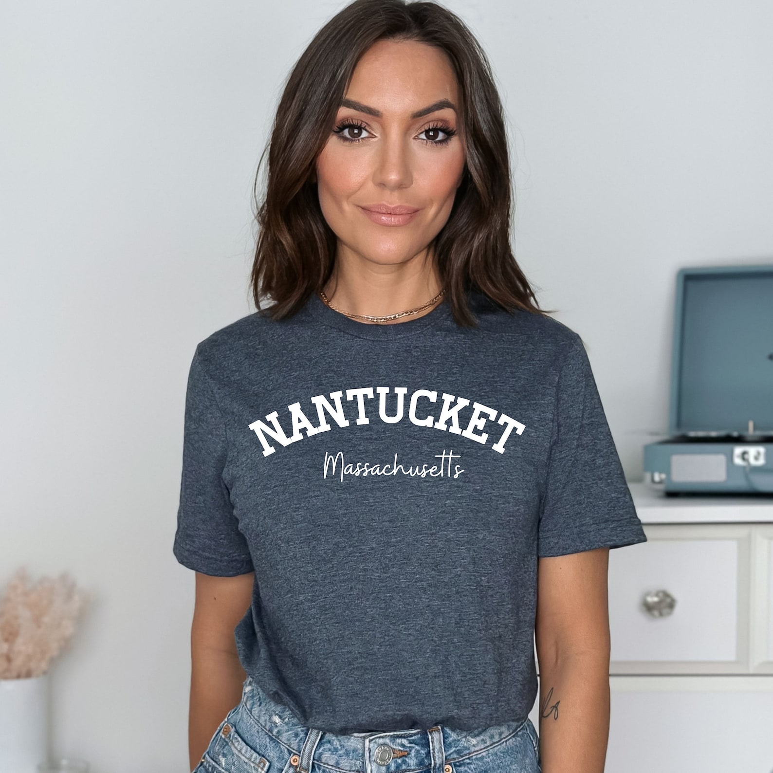 Nantucket Summer Vacation Softstyle Tee Shirt Gift, Nantucket Island ...