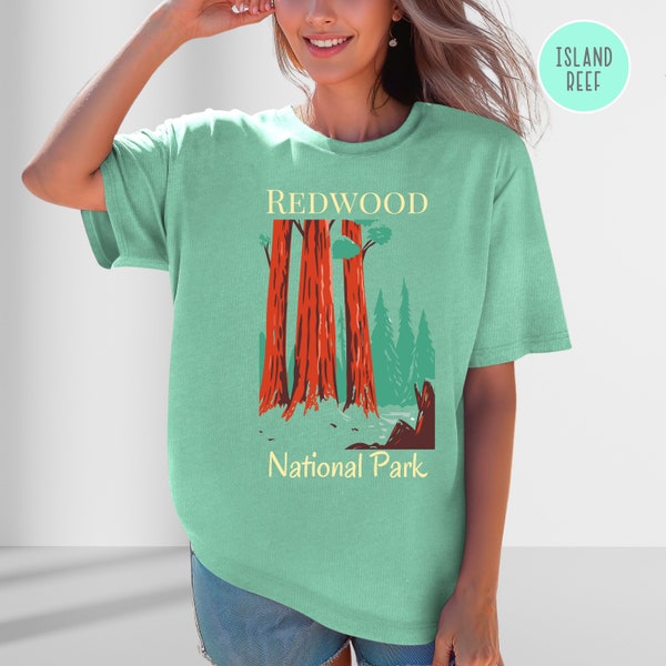 Redwoods National Park Graphic Tshirt - Etsy