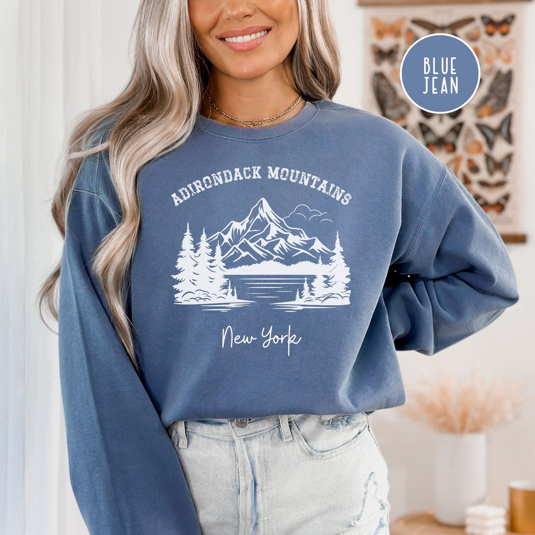 Adirondack Mountains Comfort Colors® Sweatshirt, Adirondacks Grunge ...