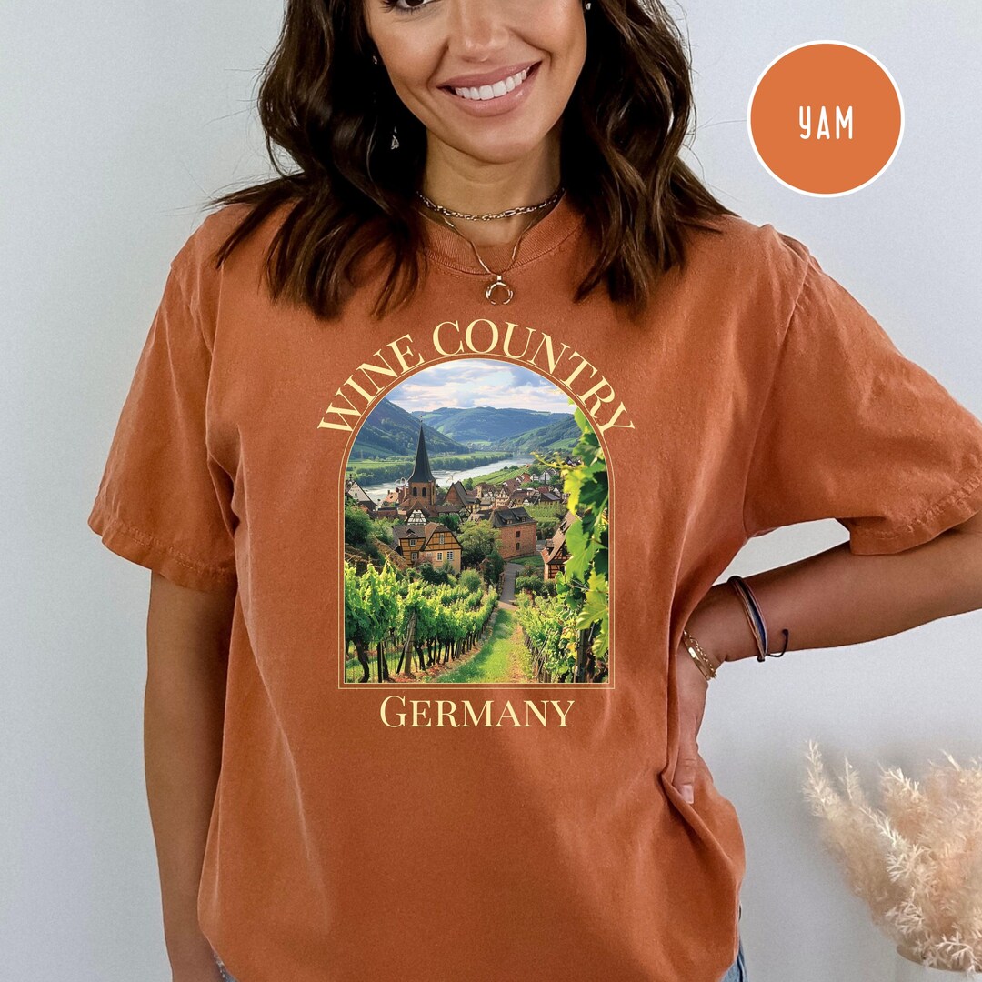 Wine Country Germany Comfort Colors® Tee Shirt, Germany Vineyards Gift ...