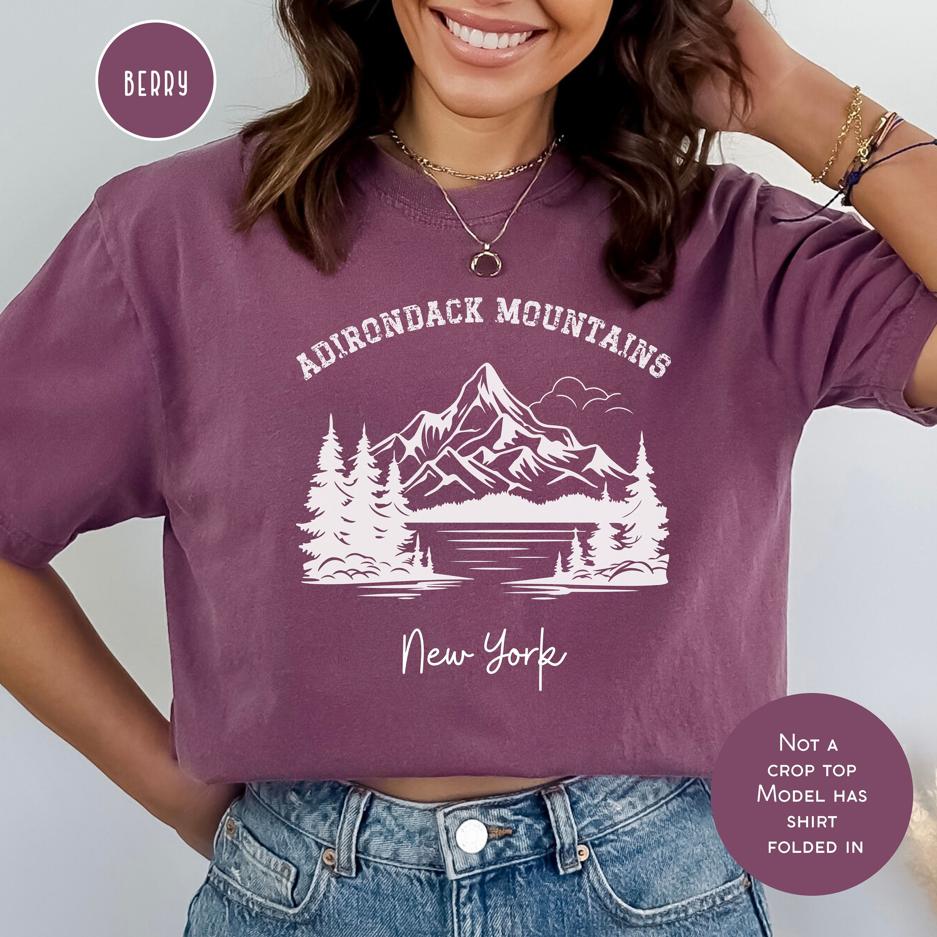 Adirondack Mountains New York Comfort Colors® T-shirt, Adirondacks ...