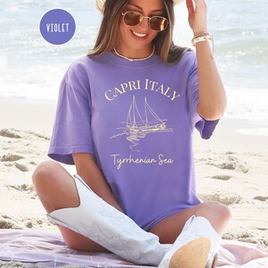 Capri Italy Comfort Colors® Gift Tee for Italy Lover, Capri Vacation ...