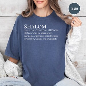 Shalom Peace Stand With Israel Shirt, Shalom Definition Comfort Colors ...
