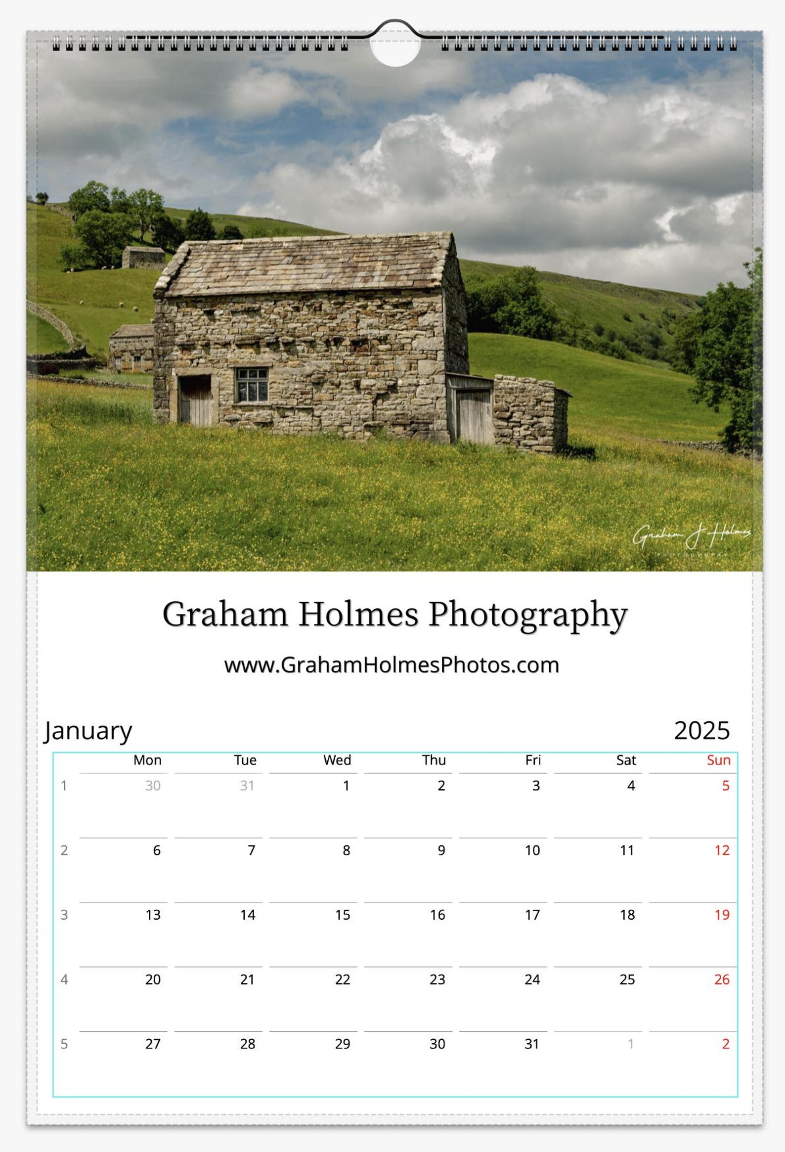 2025 Yorkshire Dales Scenes Calendar - Stunning Landscape Photography ...