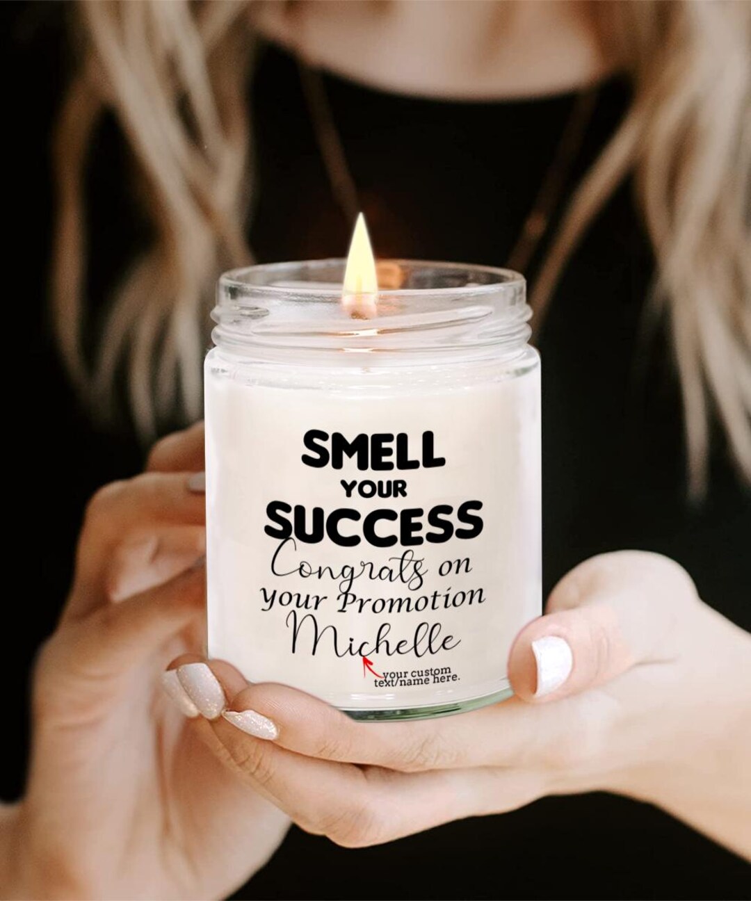 Smell Your Success Congrats on You Promotion, Personalized 9 Oz Scented ...