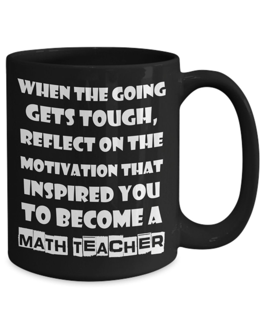 15 Oz Black Mug Motivational and Inspirational Gift for Math - Etsy
