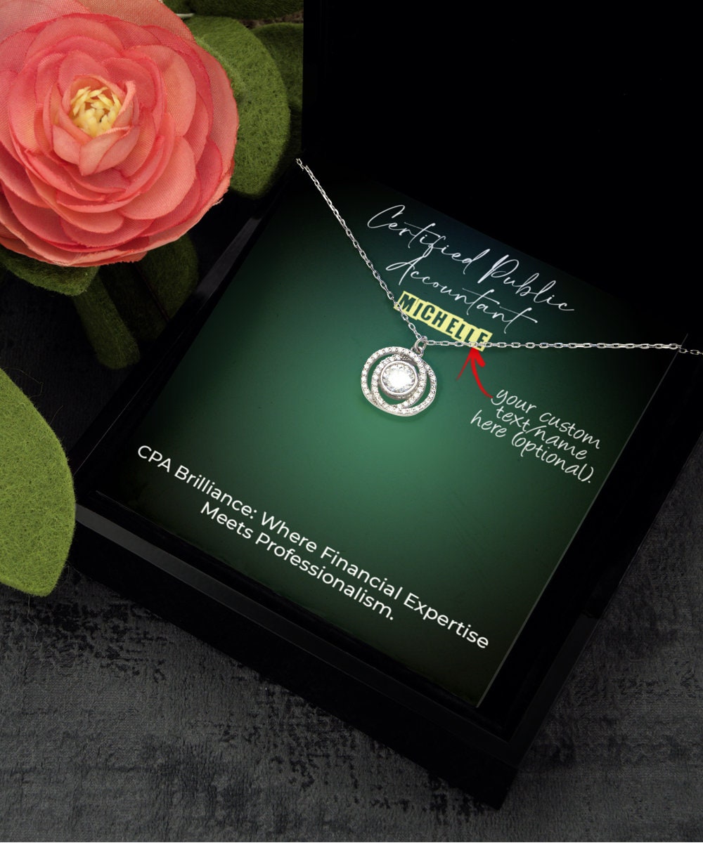 Personalized Double Crystal Circle Necklace A Dazzling Gift for the ...