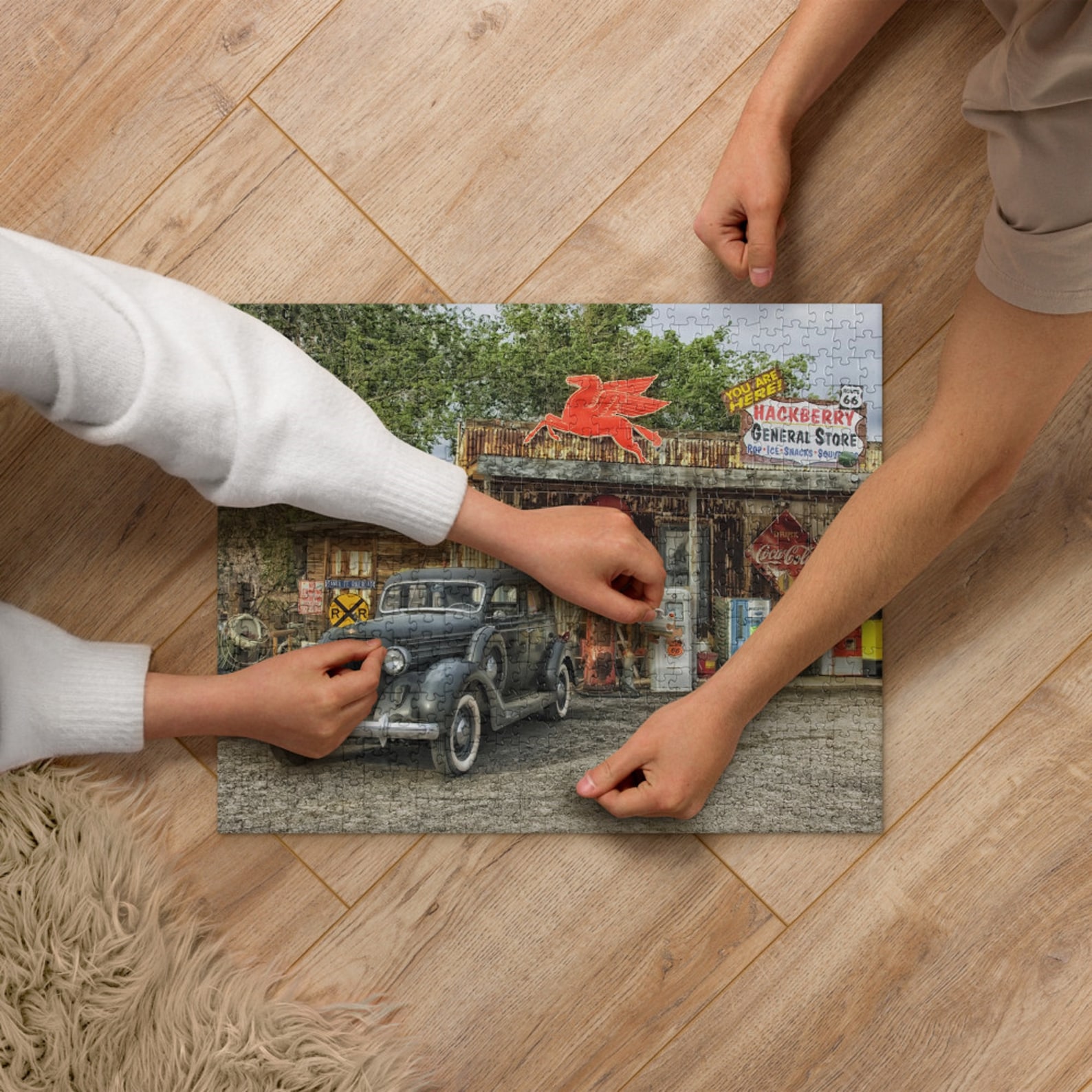 Jigsaw Puzzles of Classic Cars - 252 Pcs & 520 Pcs - Vintage Cars ...