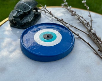 Handmade,hand Painted Evil Eye Vases , Incense Holder , Home Decor ...