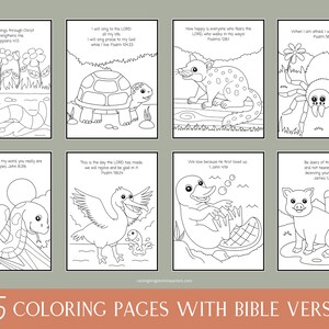 35 Bible Verse Coloring Pages | Animal Coloring Pages | Kids Coloring ...