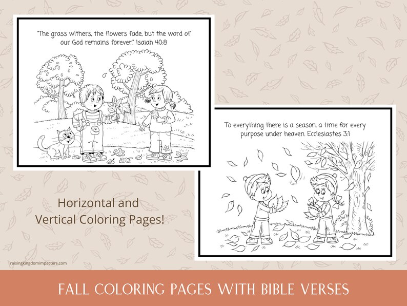 Fall Coloring Pages With Bible Verses | Autumn Coloring Pages ...