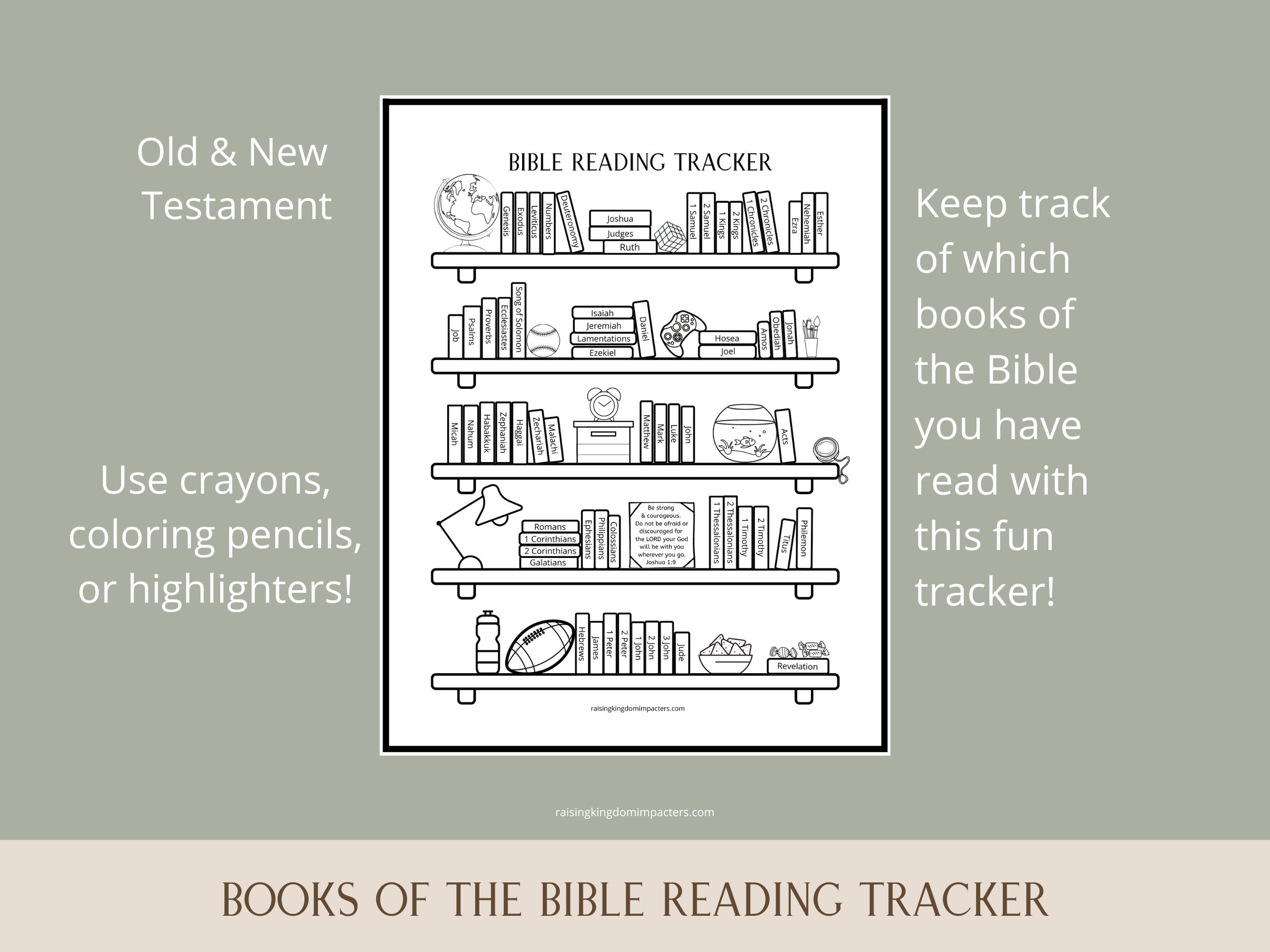 Boy's Bible Reading Tracker | Books of the Bible Reading Log | Bible ...
