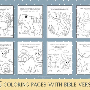 35 Bible Verse Coloring Pages Animal Coloring Pages Kids - Etsy