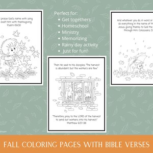 Fall Coloring Pages With Bible Verses Autumn Coloring Pages - Etsy