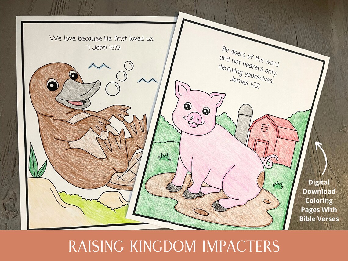 35 Bible Verse Coloring Pages | Animal Coloring Pages | Kids Coloring ...