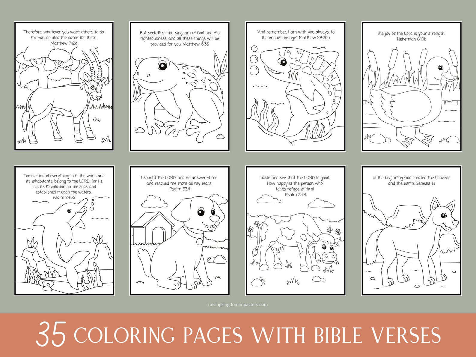 35 Bible Verse Coloring Pages Animal Coloring Pages Kids Coloring Pages ...