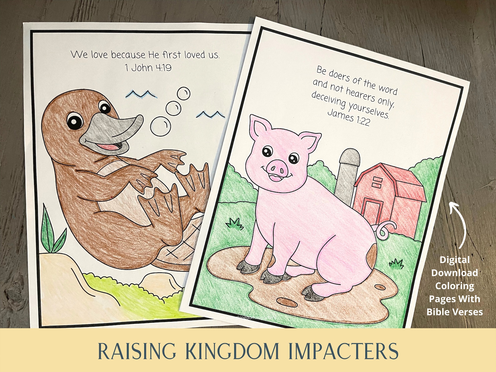 35 Bible Verse Coloring Pages Animal Coloring Pages Kids - Etsy