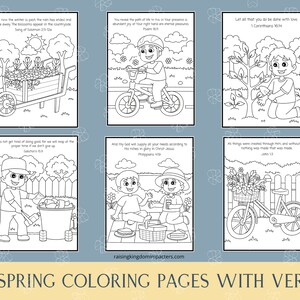 12 Bible Verse Coloring Pages Spring Coloring Pages Kids - Etsy