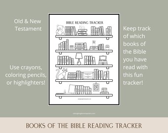 Woman's Bible Reading Tracker | Books of the Bible Reading Log | Bible ...