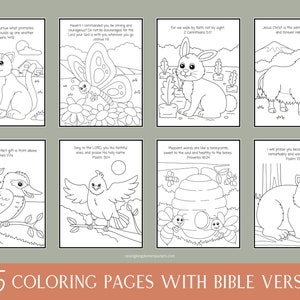 35 Bible Verse Coloring Pages | Animal Coloring Pages | Kids Coloring ...