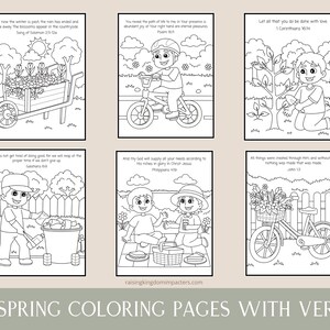 12 Bible Verse Coloring Pages | Spring Coloring Pages | Kids Coloring ...
