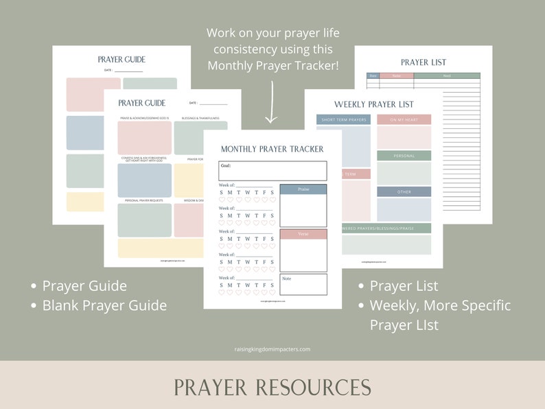 Prayer Journal | Bible Study Resources | Prayer List | Scripture ...