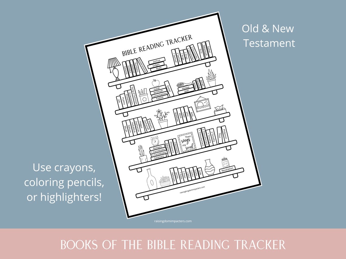 Bible Reading Tracker Bundle Books of the Bible Reading Log - Etsy