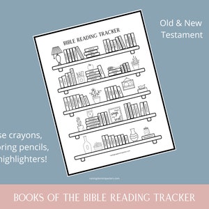 Bible Reading Tracker Bundle Books of the Bible Reading Log - Etsy