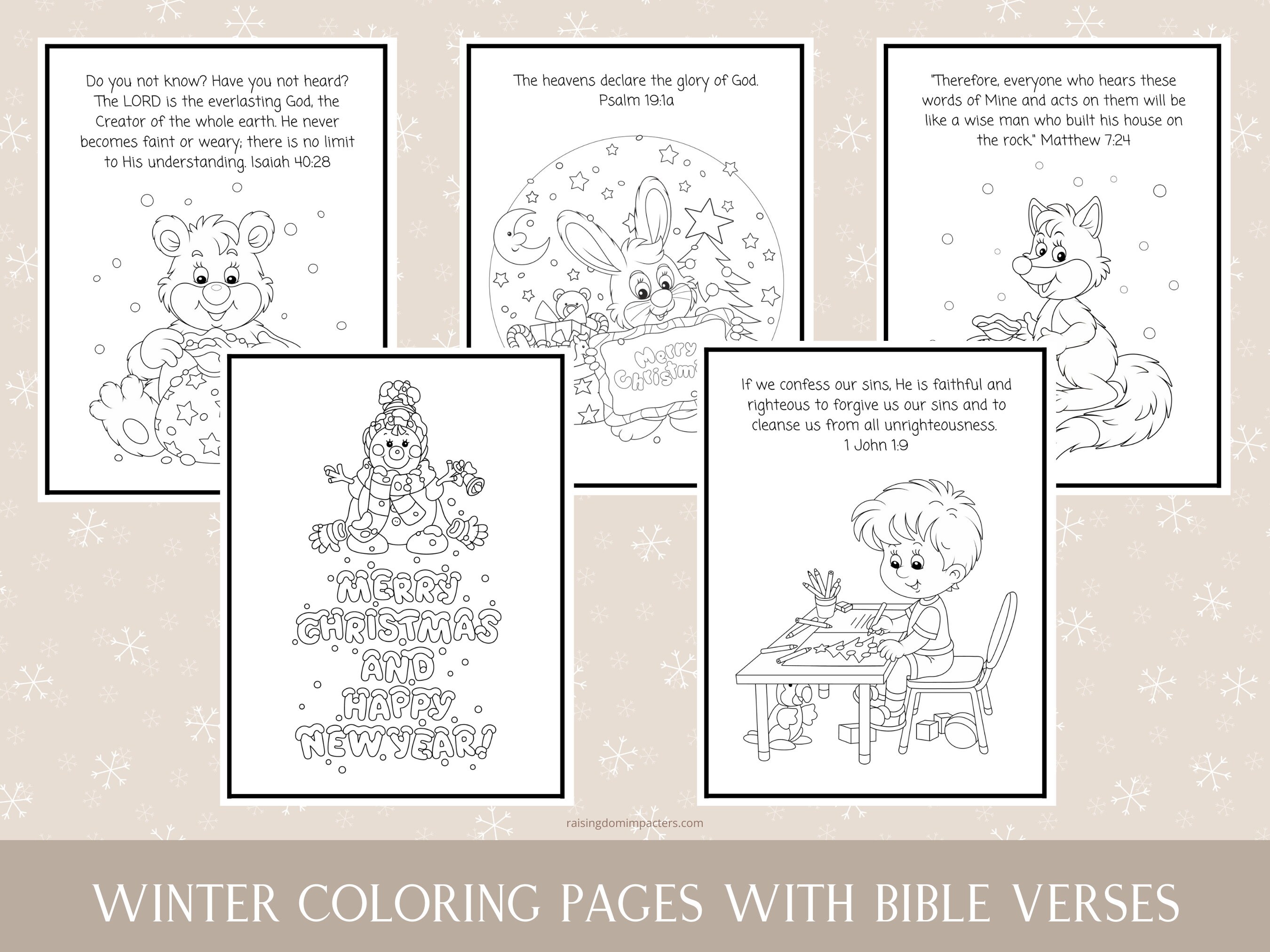Winter Coloring Pages | Christmas Coloring Pages | Happy New Year ...