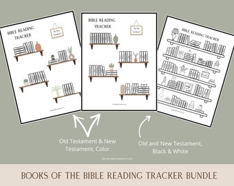 Woman's Bible Reading Tracker | Books of the Bible Reading Log | Bible ...