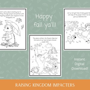 Fall Coloring Pages With Bible Verses Autumn Coloring Pages - Etsy