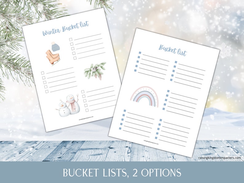 January Planner Winter Planner Pages Monthly Calendar at - Etsy