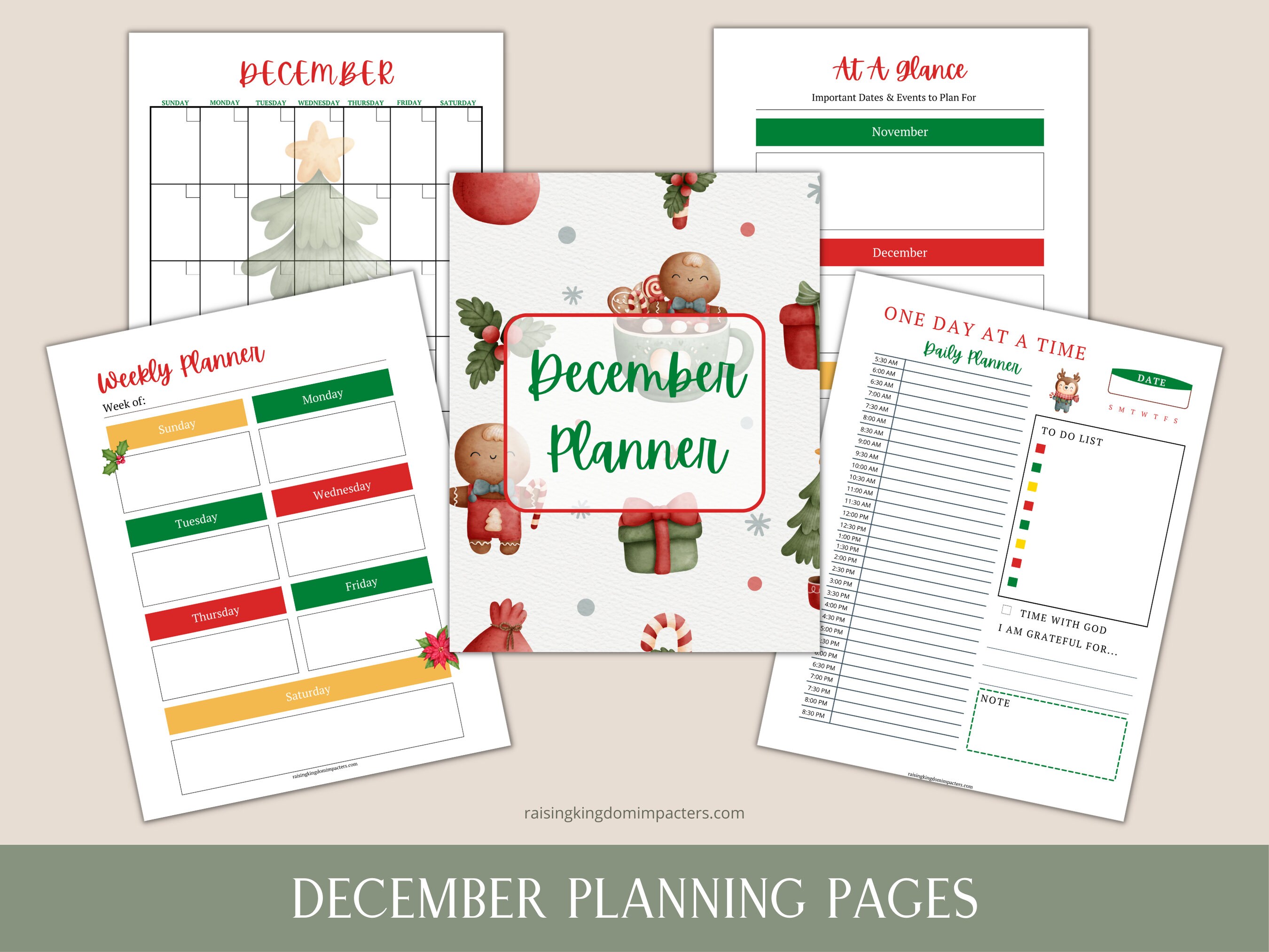 Christmas Planner | Holiday Planner | Gratitude Tracker | Christmas To ...
