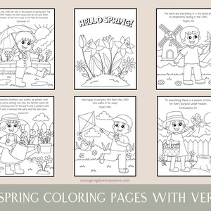 12 Bible Verse Coloring Pages | Spring Coloring Pages | Kids Coloring ...