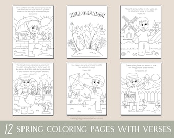 Bible Verse Coloring Pages - Etsy