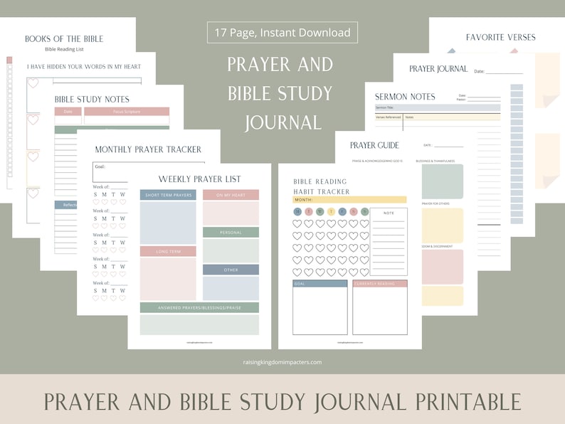 Prayer Journal | Bible Study Resources | Prayer List | Scripture ...