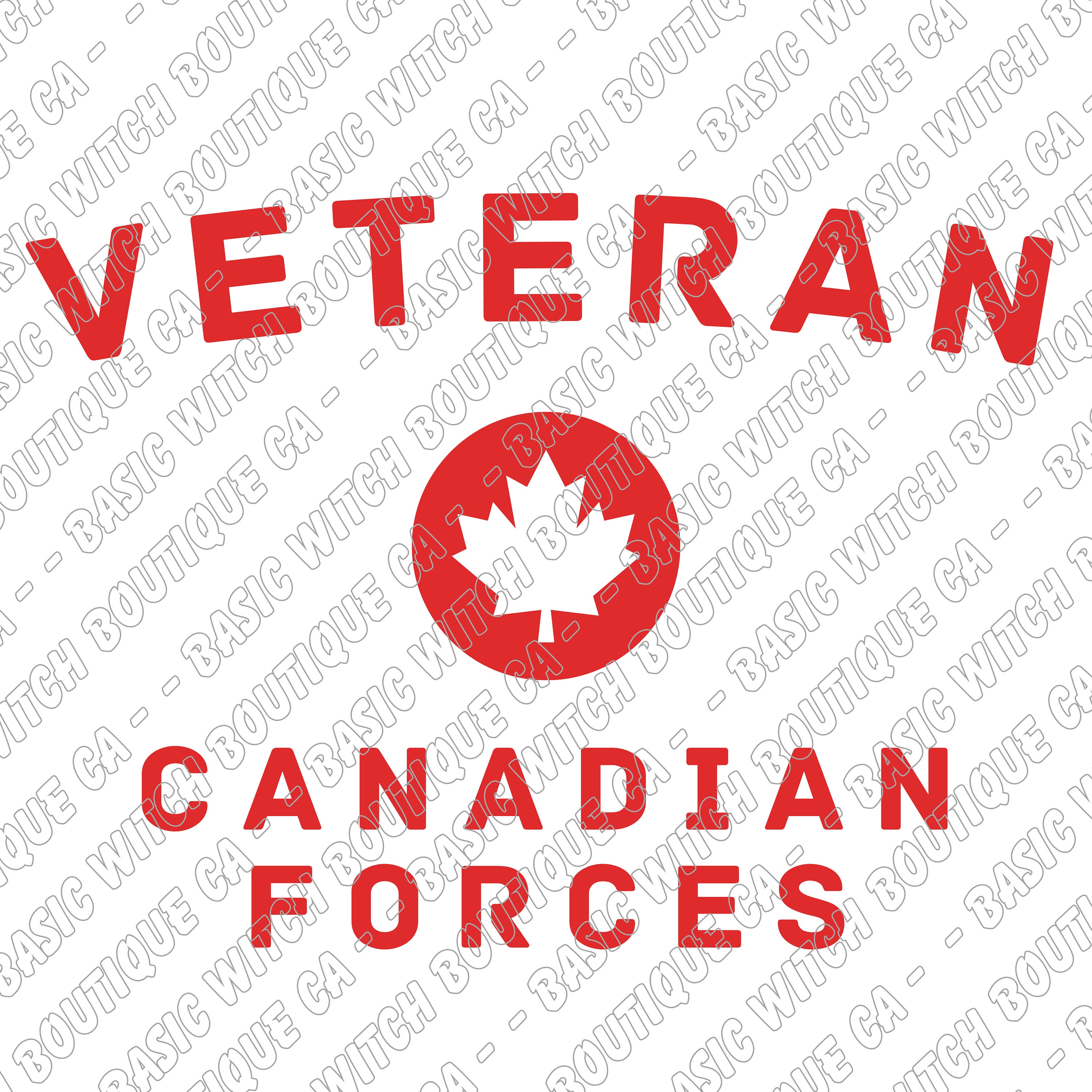 Canadian Forces Veteran - Military - SVG PNG JPG - 3 Colors ...