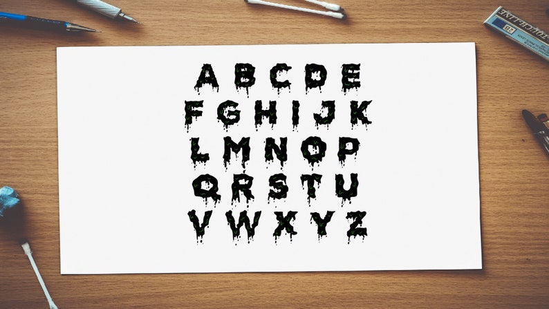 Dripping Font Svg Dripping Alphabet Dripping Cut Files Svg Files for ...