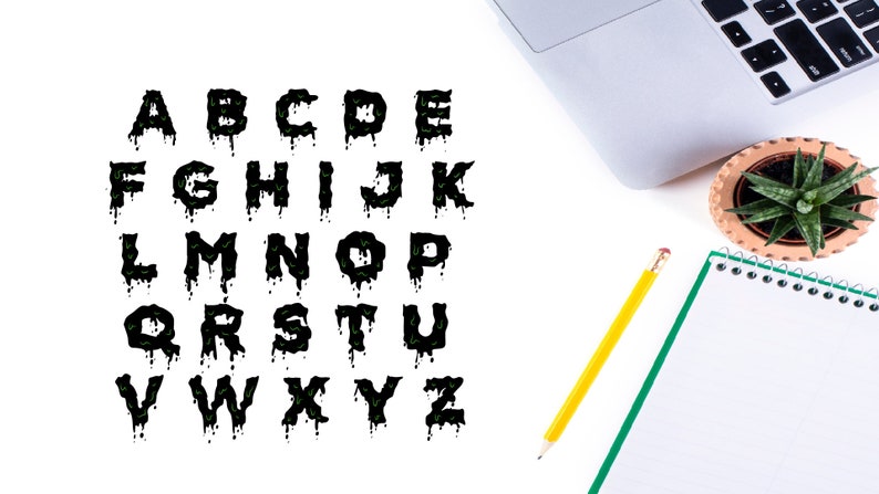 Dripping Font Svg Dripping Alphabet Dripping Cut Files Svg Files for ...