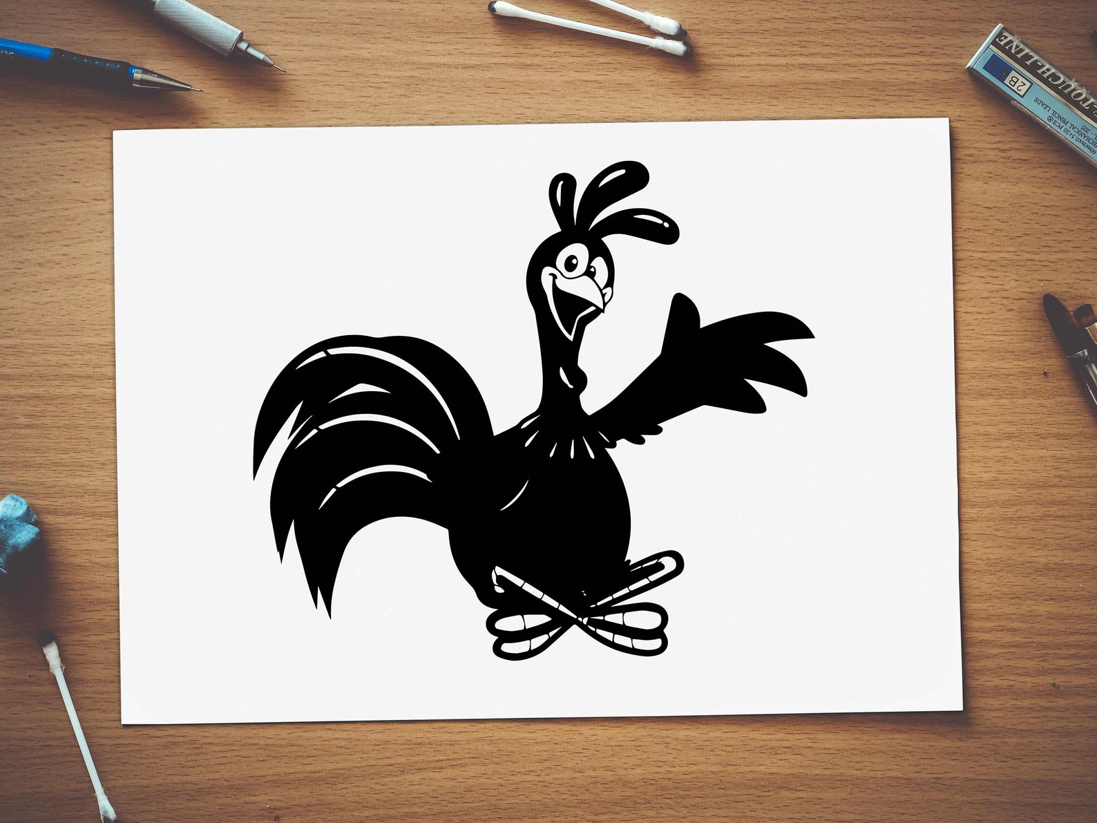 Rooster Svg Chicken Svg Farm Animal Svg Funny Chicken Svg Bird Svg ...
