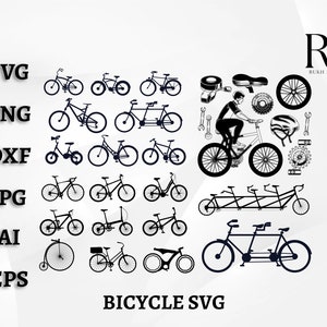 Bicycle Svg Bike Svg Bike Clipart Mountain Bike Svg Biker Cut Files for ...