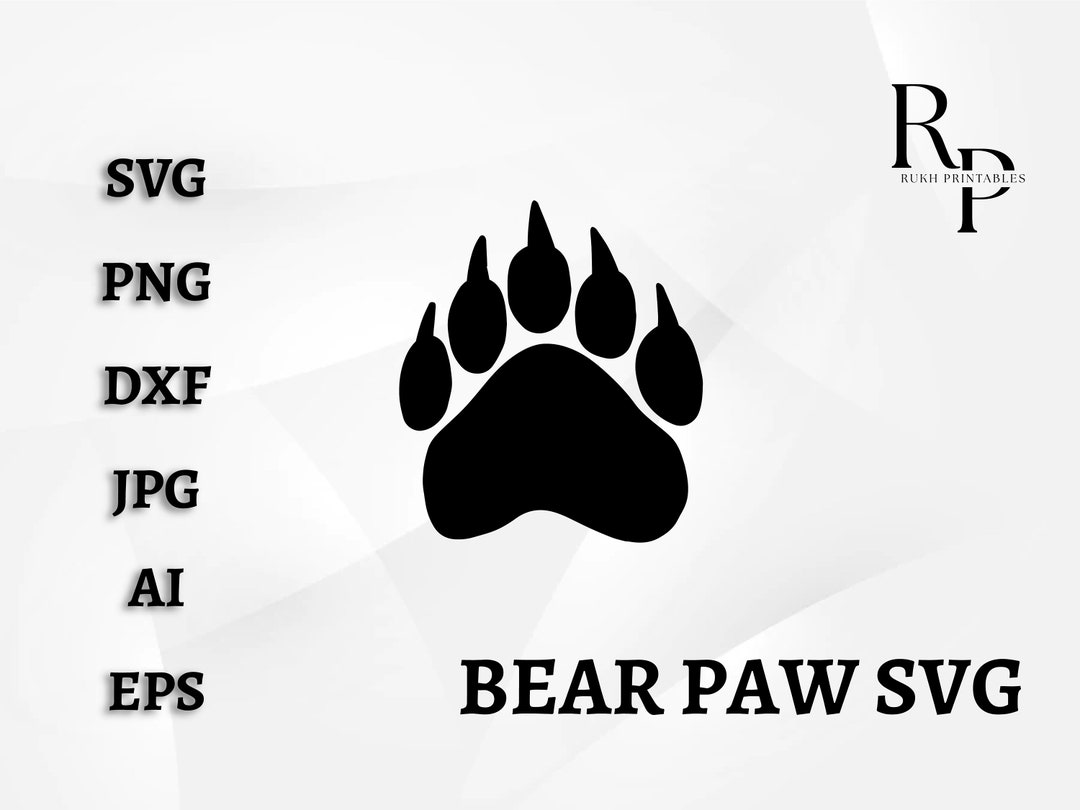 Bear Paw Svg Bear Paw Print Svg Bear Claw Svg Wild Bear Paw Svg Animal ...