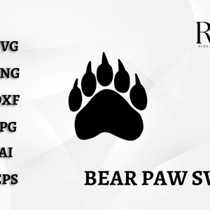 Bear Paw Svg Bear Paw Print Svg Bear Claw Svg Wild Bear Paw Svg Animal ...