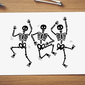 Dancing Skeleton Svg Skeleton Svg Bundle Human Skeleton Svg Skeleton ...