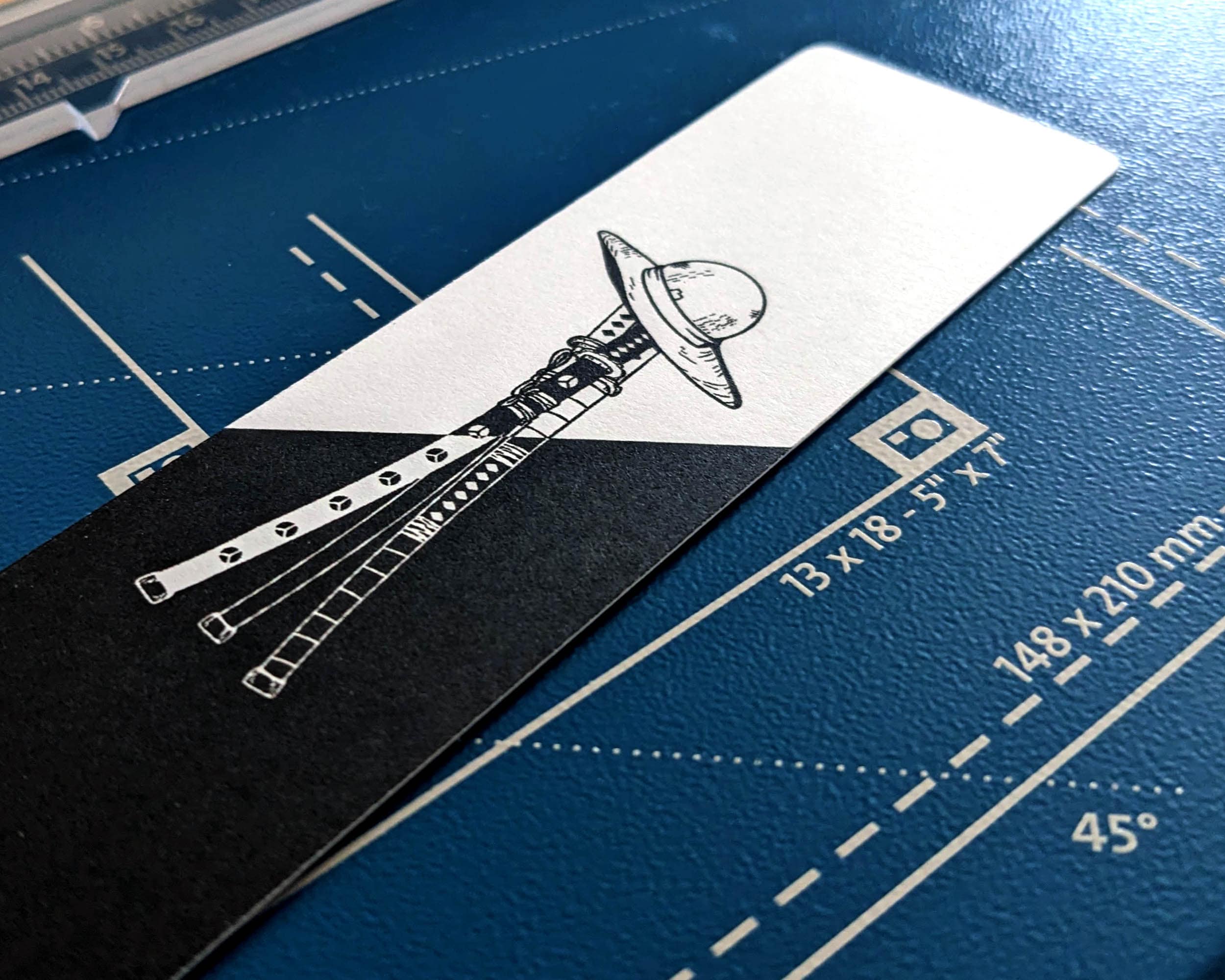 One Piece Bookmark Anime / Manga Bookmarks Black & White - Etsy