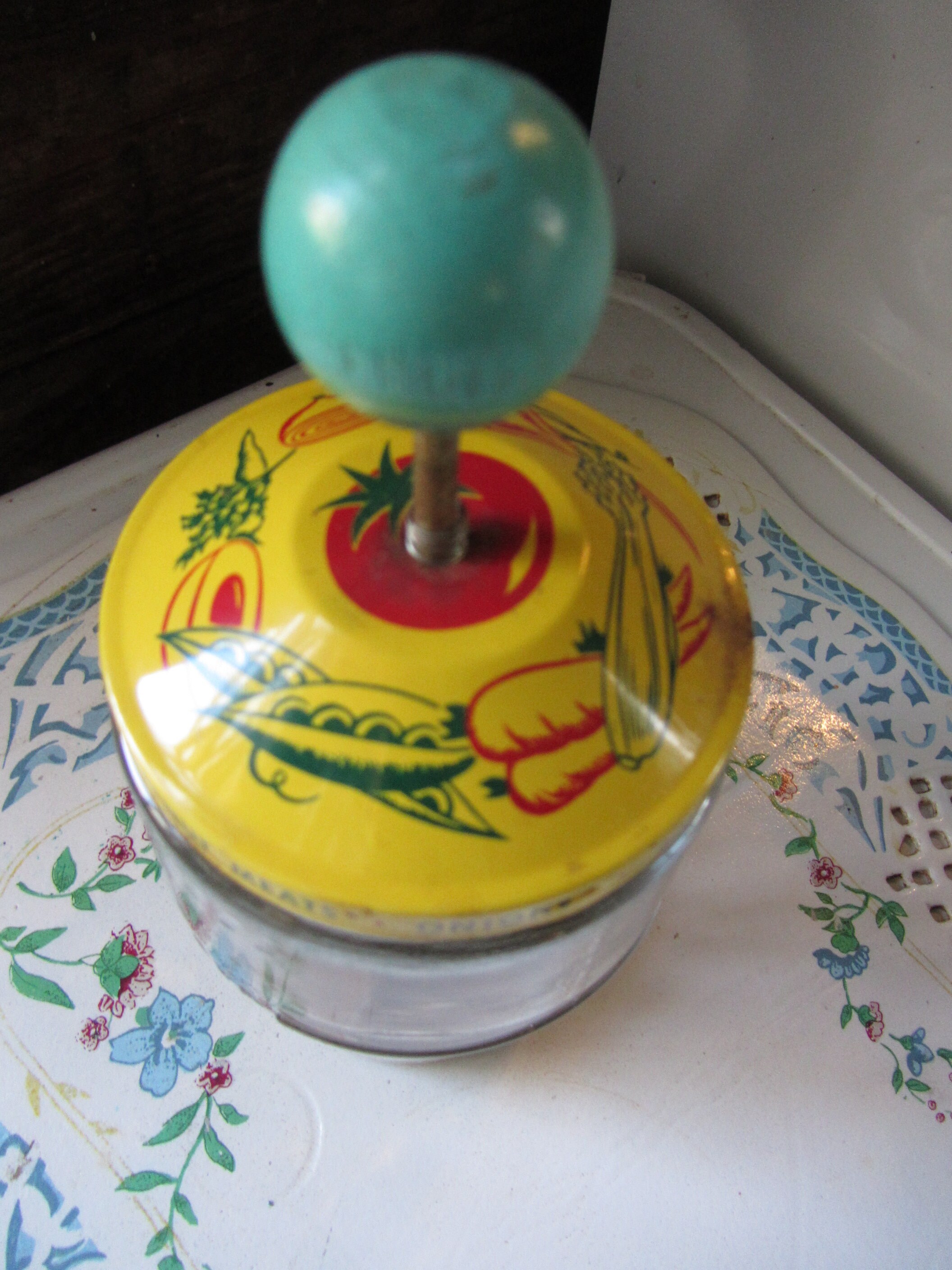 1940s Nut Vegetable Food Chopper Glass Jar With 2 Cup Measurements ...