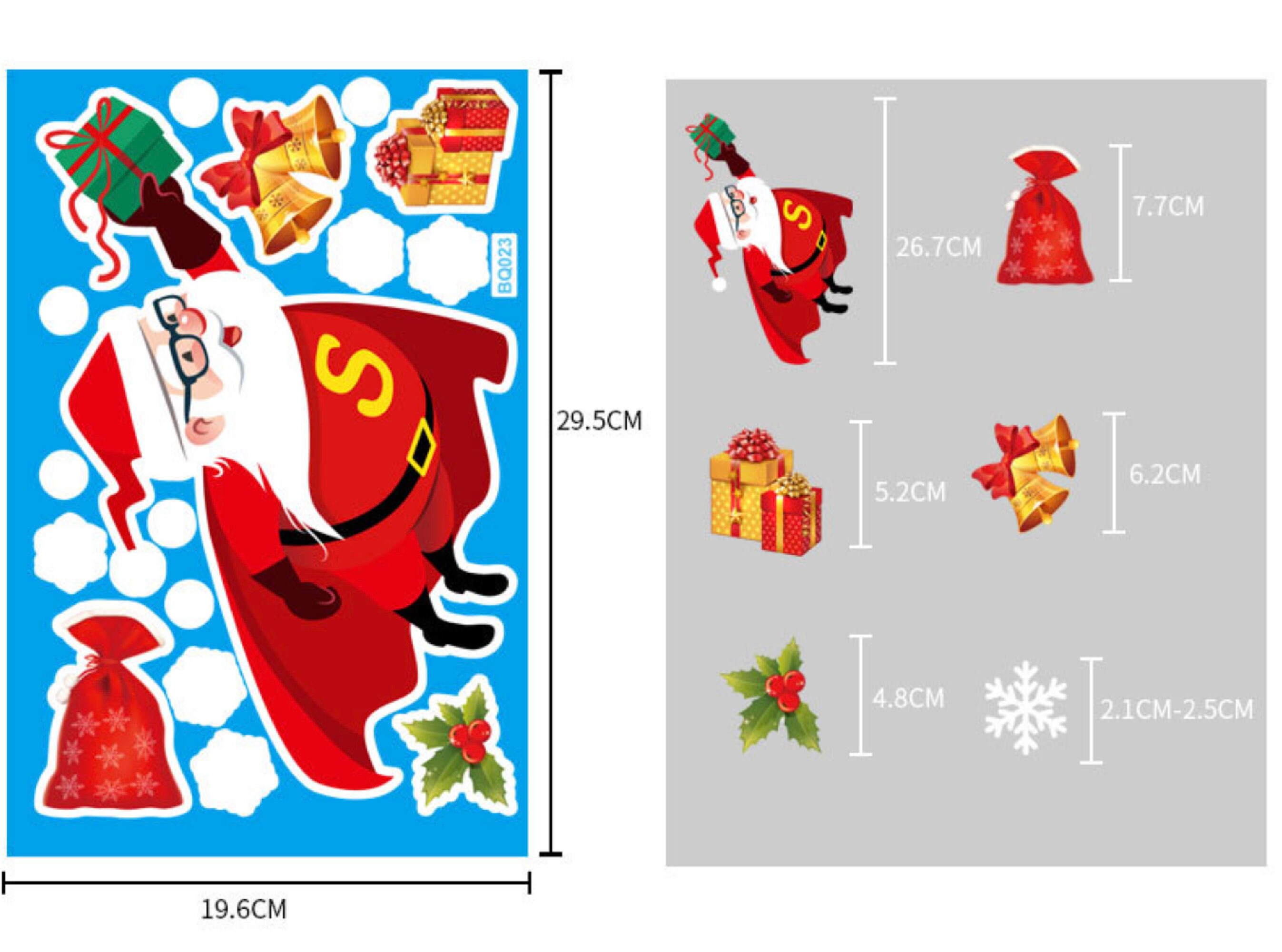 Handmade Christmas Clipart Christmas Sticker Merry - Etsy