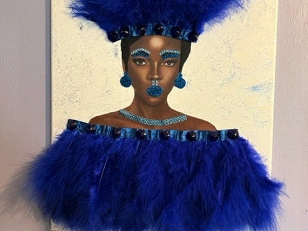 Diva Wreath, Diva Canvas, Wall Decor, African American Decor - Etsy