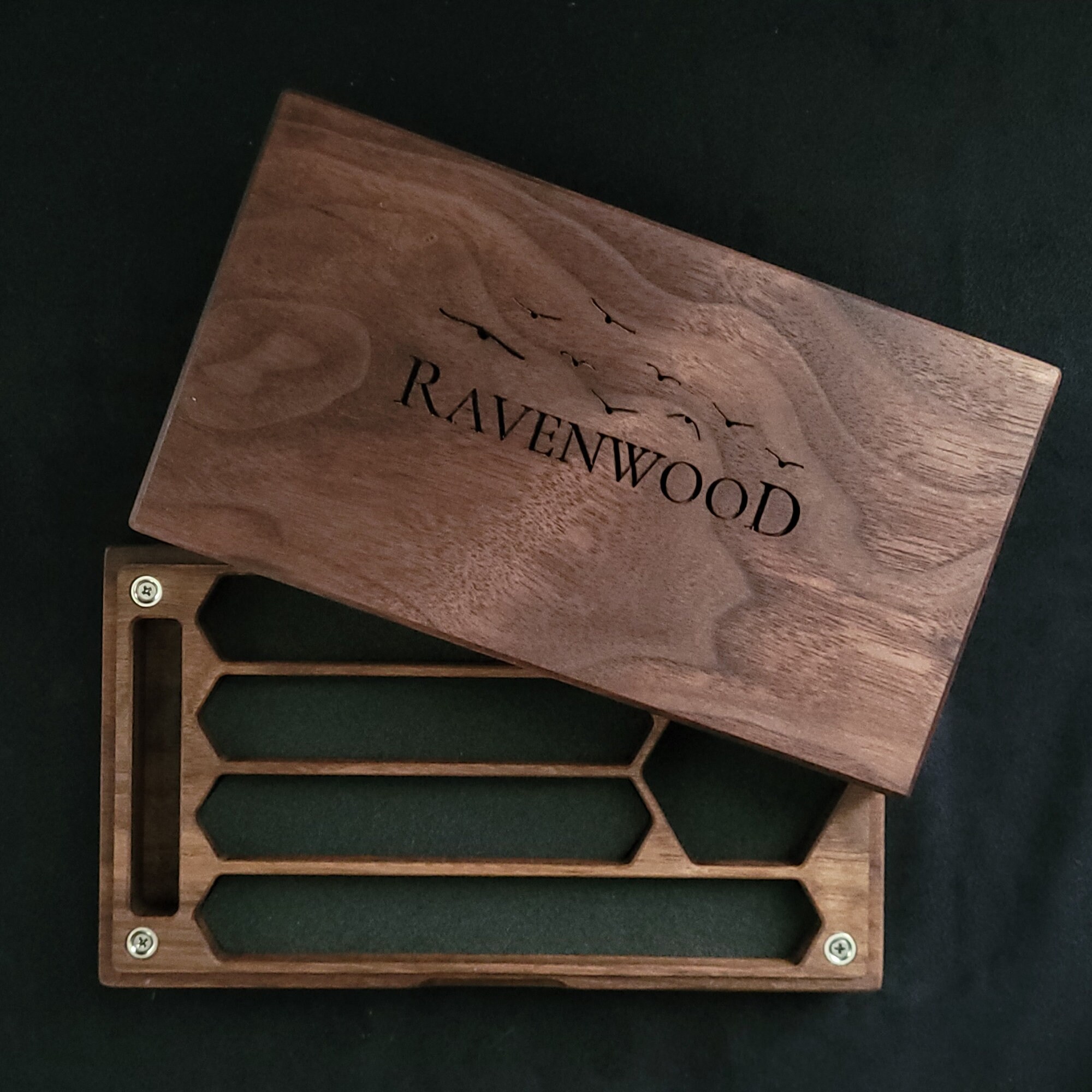 Black Walnut TITAN Dice Vault Hero RPG Dice Vault Solid - Etsy