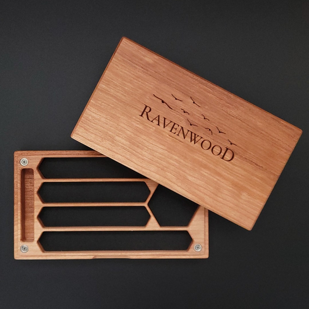 Cherry TITAN Dice Vault Hero RPG Dice Vault Solid Wood Wood Dice ...